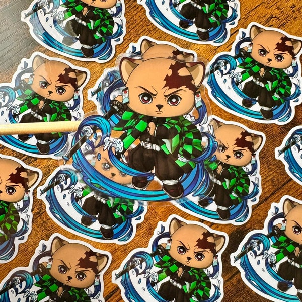 Demon Slayer Clear Stickers - Etsy