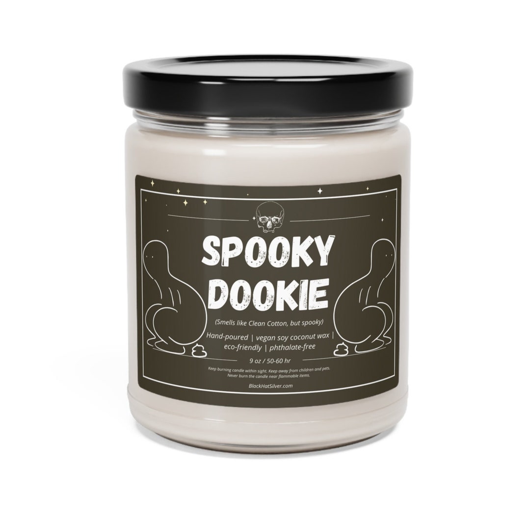 Halloween Art Candle, Spooky Dookie - Etsy