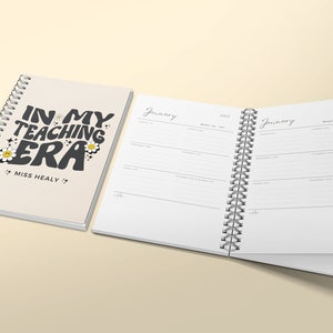 In My Teaching Era 2024 Teacher Planner, Personalized A5 Spiral Diary ...