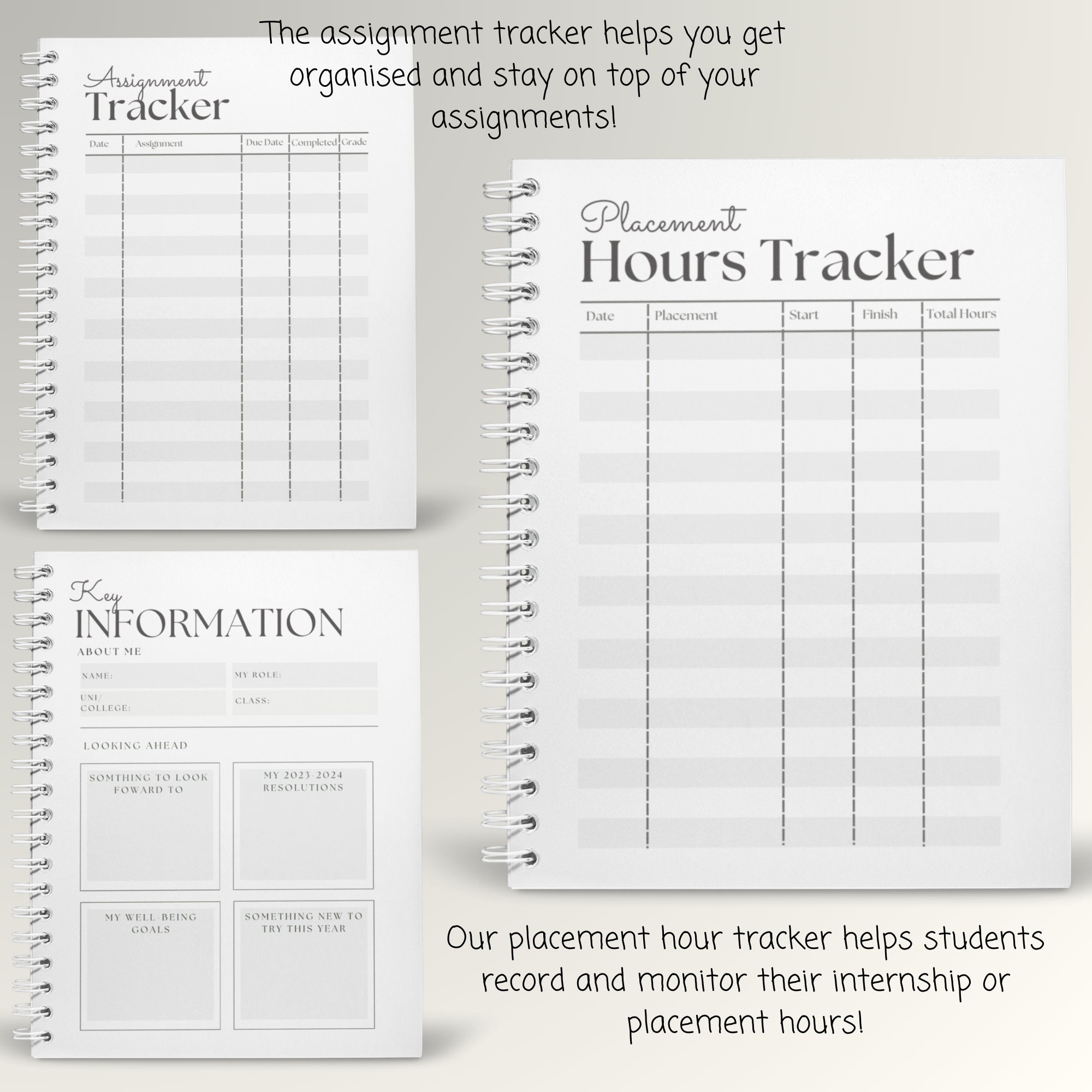 Student Academic College Planner 2026 Lemon Design, Personalized A5 ...