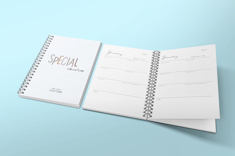 Personalised 2025-2026 Special Education Teacher Planner, A5 Spiral ...