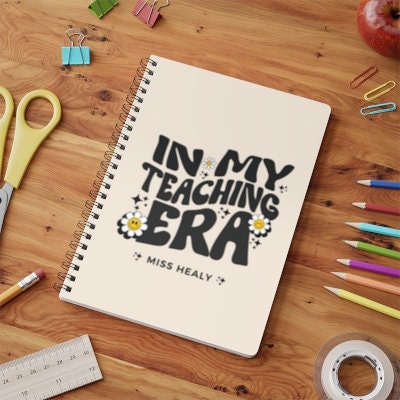 In My Teaching Era 2024 Teacher Planner, Personalized Spiral Notebook ...