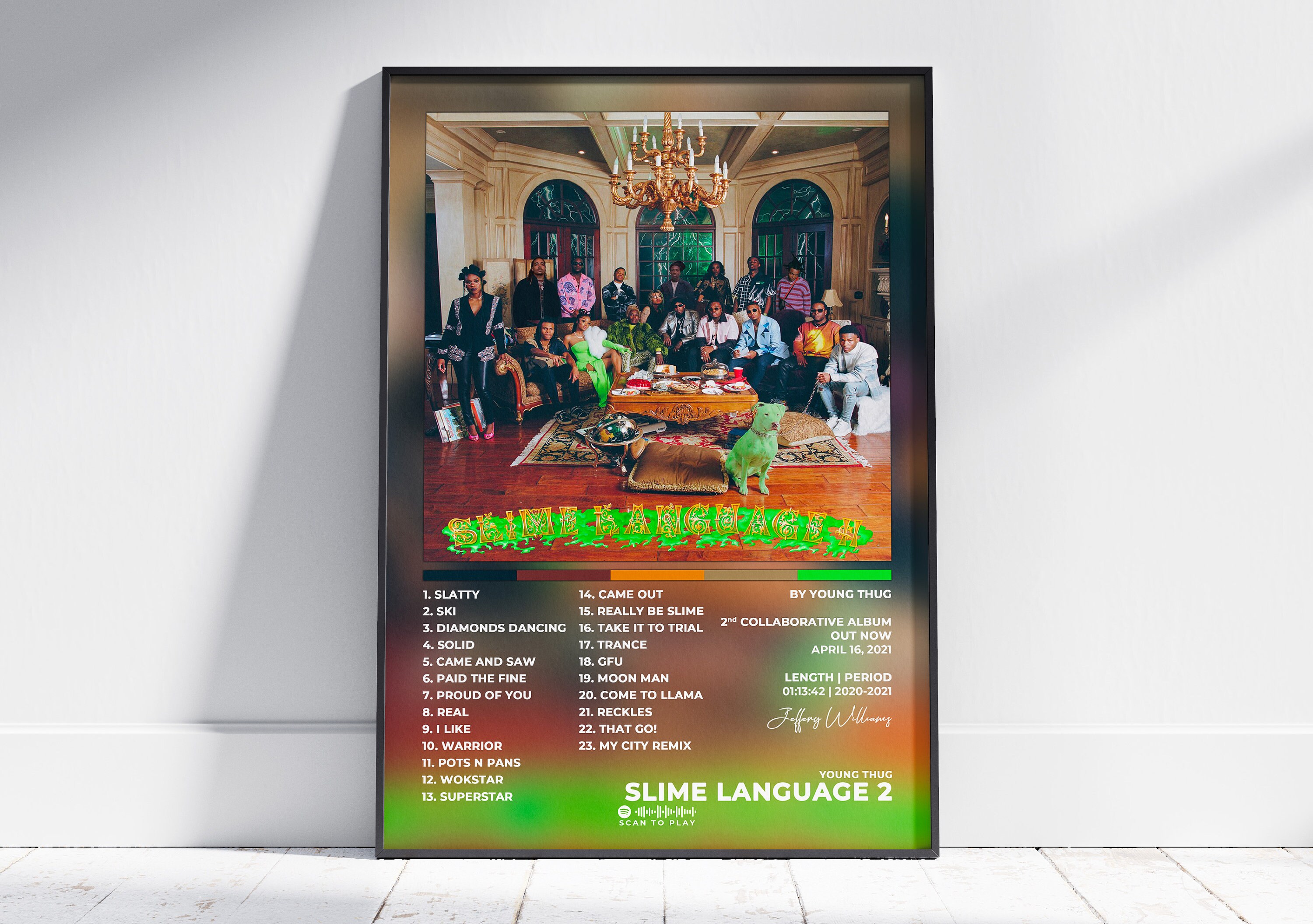 Poster Album Slime Language 2 Young Thug & YSL, Album Poster, Album ...