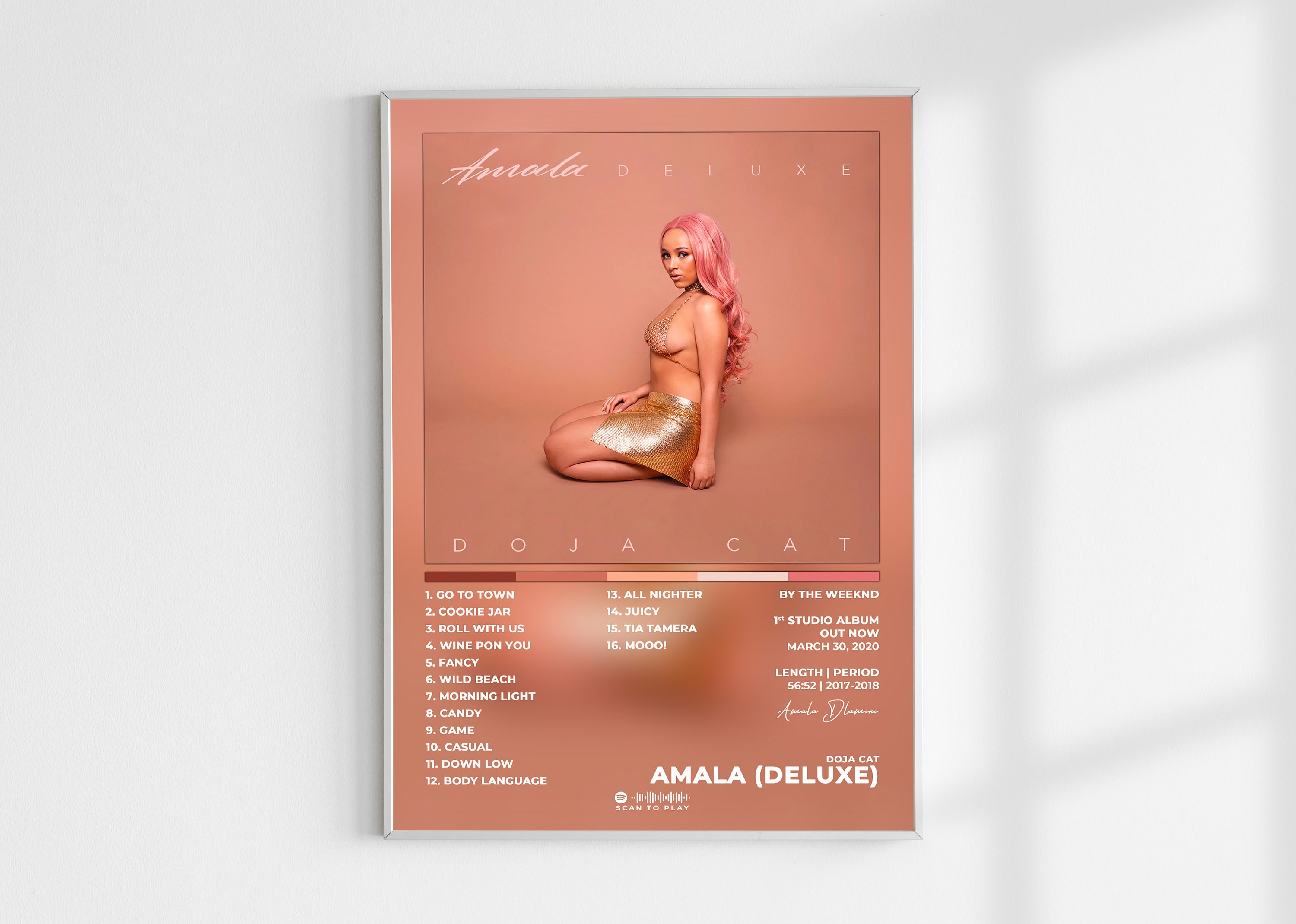 Poster Album Amala deluxe Doja Cat, Album Poster, Album Cover, Rap Poster, Album Wall Art, Wall ...