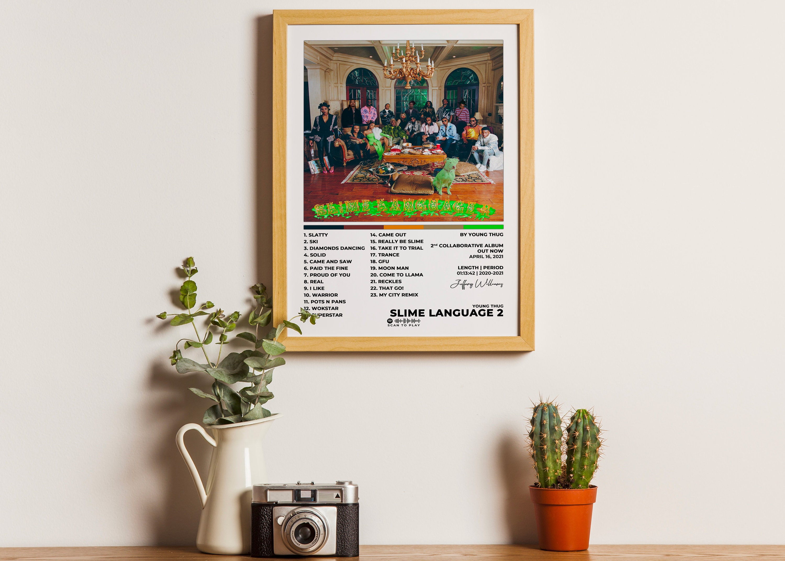 Poster Album Slime Language 2 Young Thug & YSL, Album Poster, Album ...