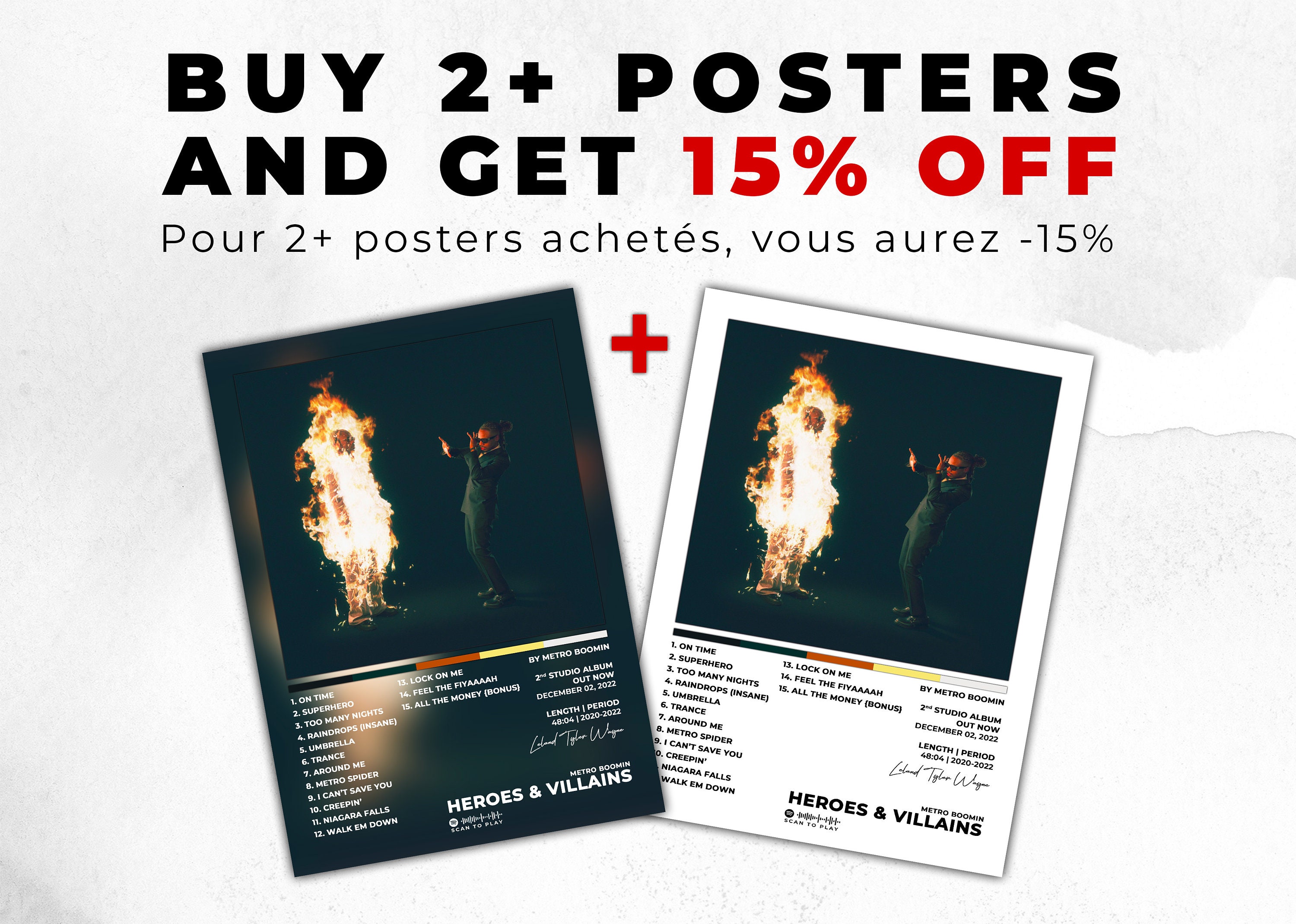 Poster Album Heroes & Villains Metro Boomin, Album Poster, Album Cover ...