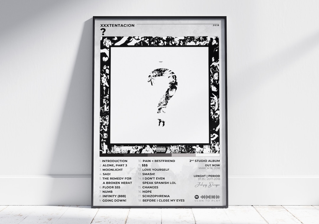 Poster Album XXXTENTACION XXXTENTATION Poster Rap Poster - Etsy France