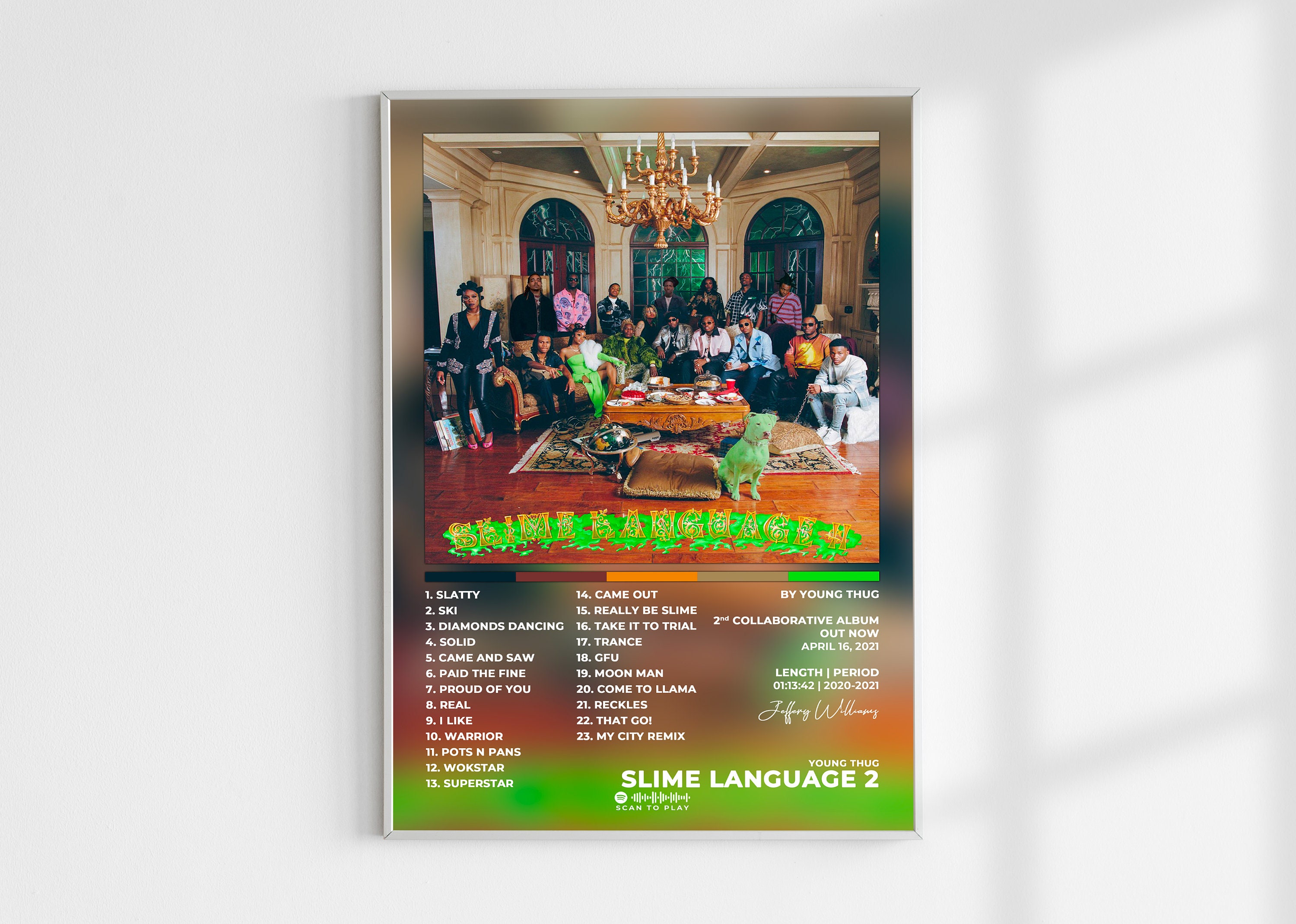 Poster Album Slime Language 2 Young Thug & YSL, Album Poster, Album ...