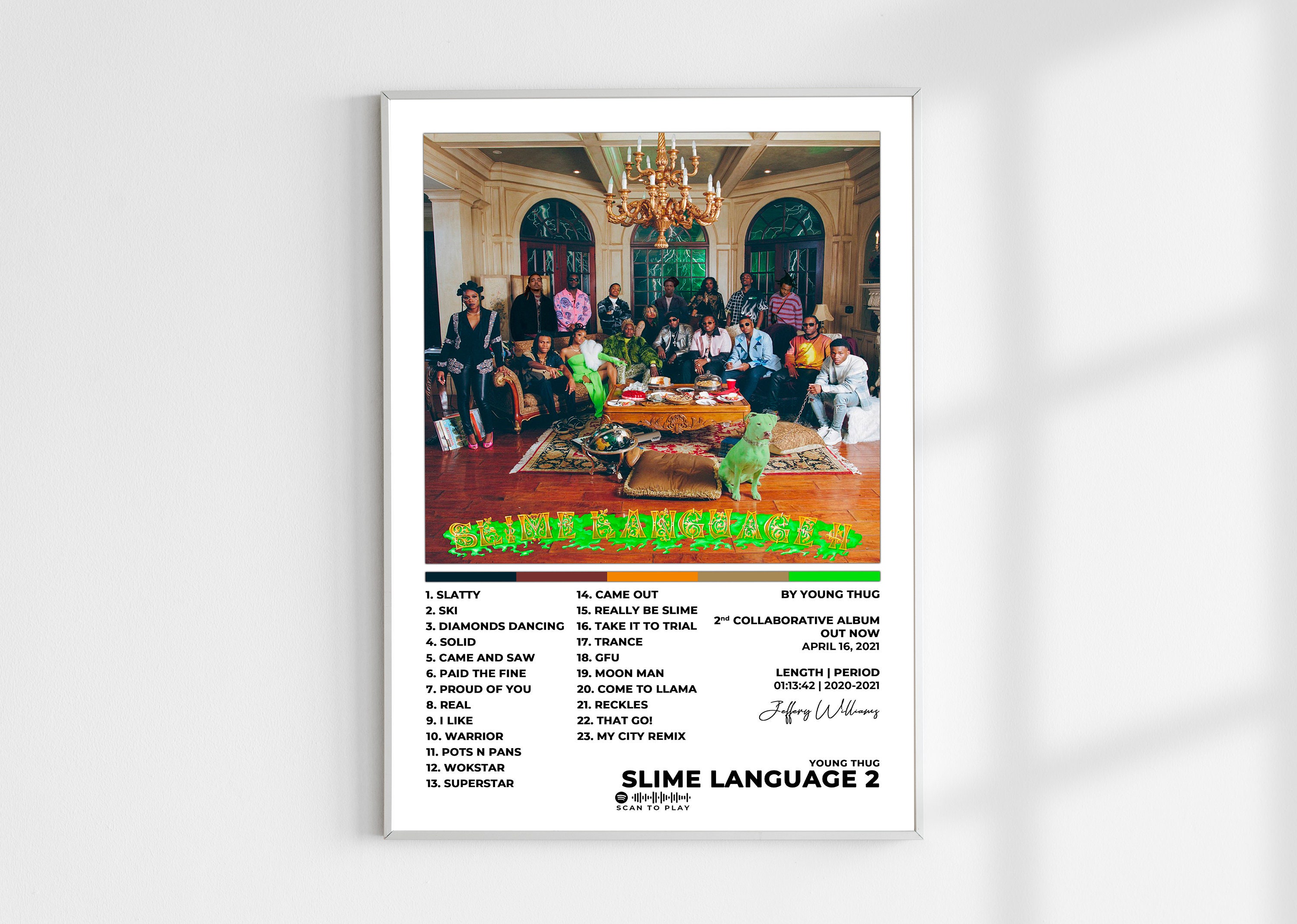 Poster Album Slime Language 2 Young Thug & YSL, Album Poster, Album ...
