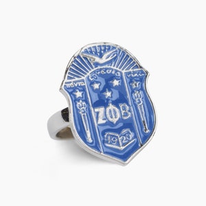 Zeta Phi Beta - Shield Ring - Etsy