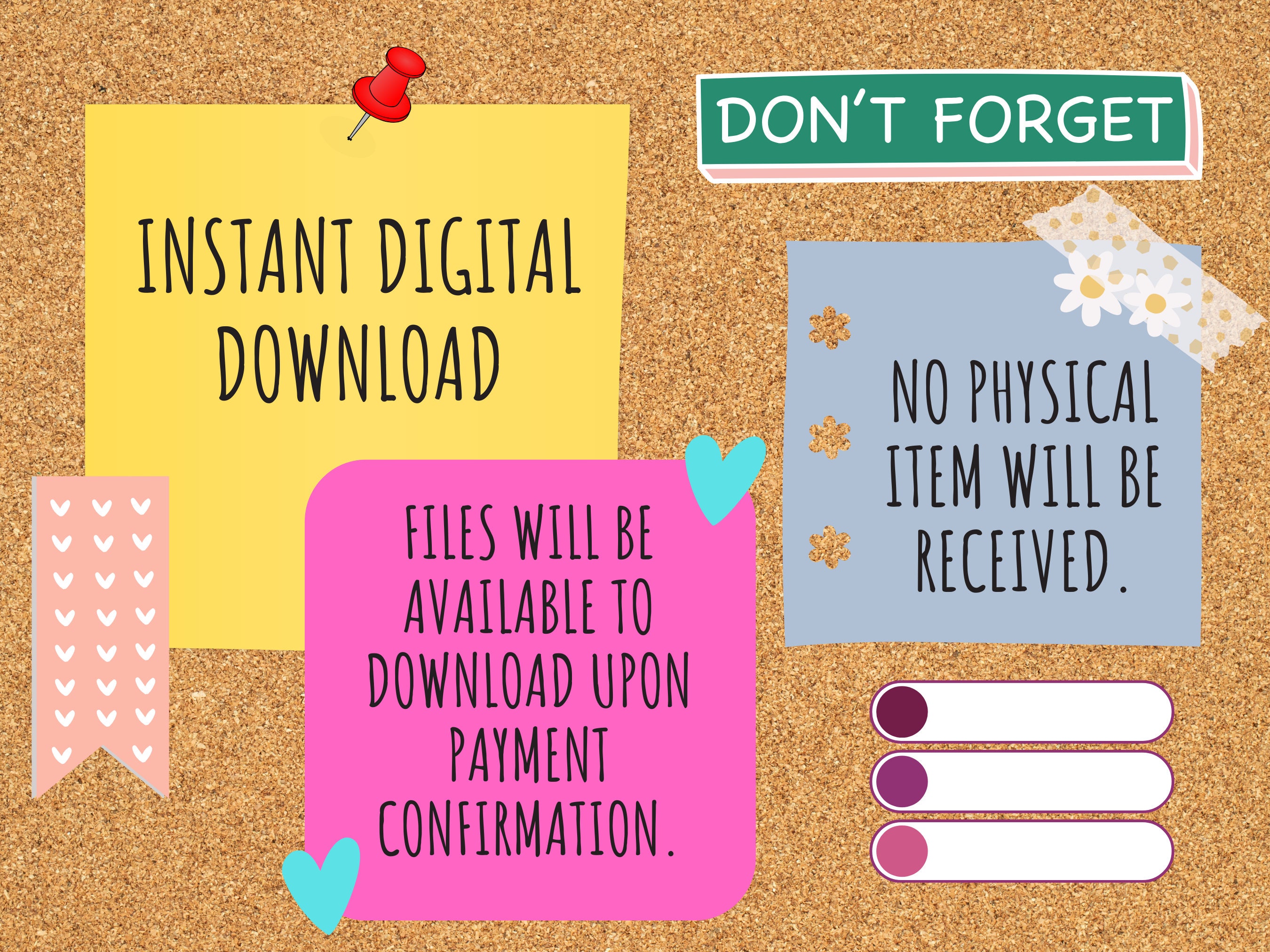 Multicolored Hearts A4 Size Printable Stationery Notepad - Etsy