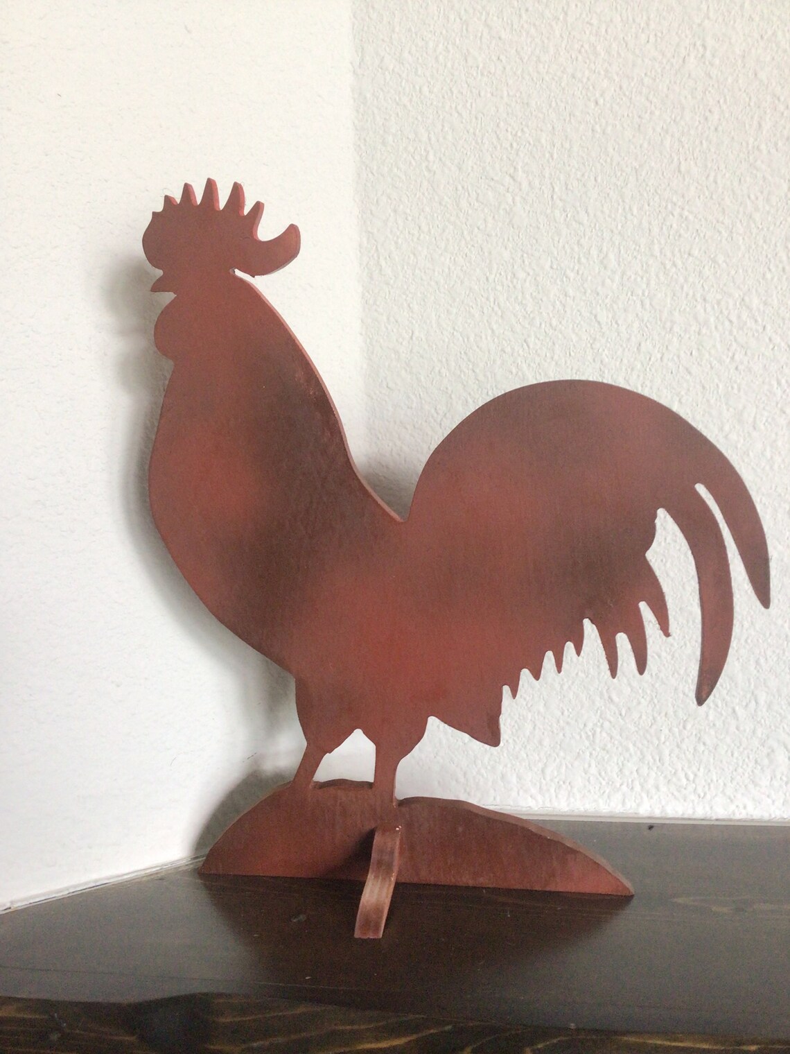Hand Painted Rooster / Chicken on Wood Cutout - Etsy