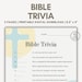 Bible Quiz Bible Trivia Questions With Answers Printable PDF Digital ...