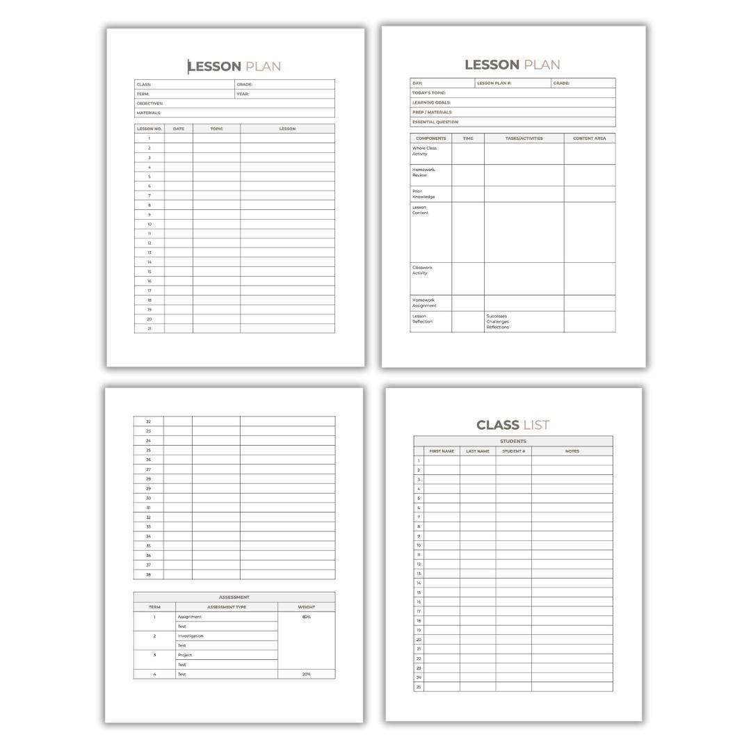 Lesson Plan Template Google Docs Lesson Planner Template Lesson Plans ...