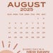 August 2025 Calendar Printable PDF August 2025 Calendar Page August ...