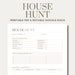 House Hunting Checklist Planner Printable PDF Editable Google Docs ...