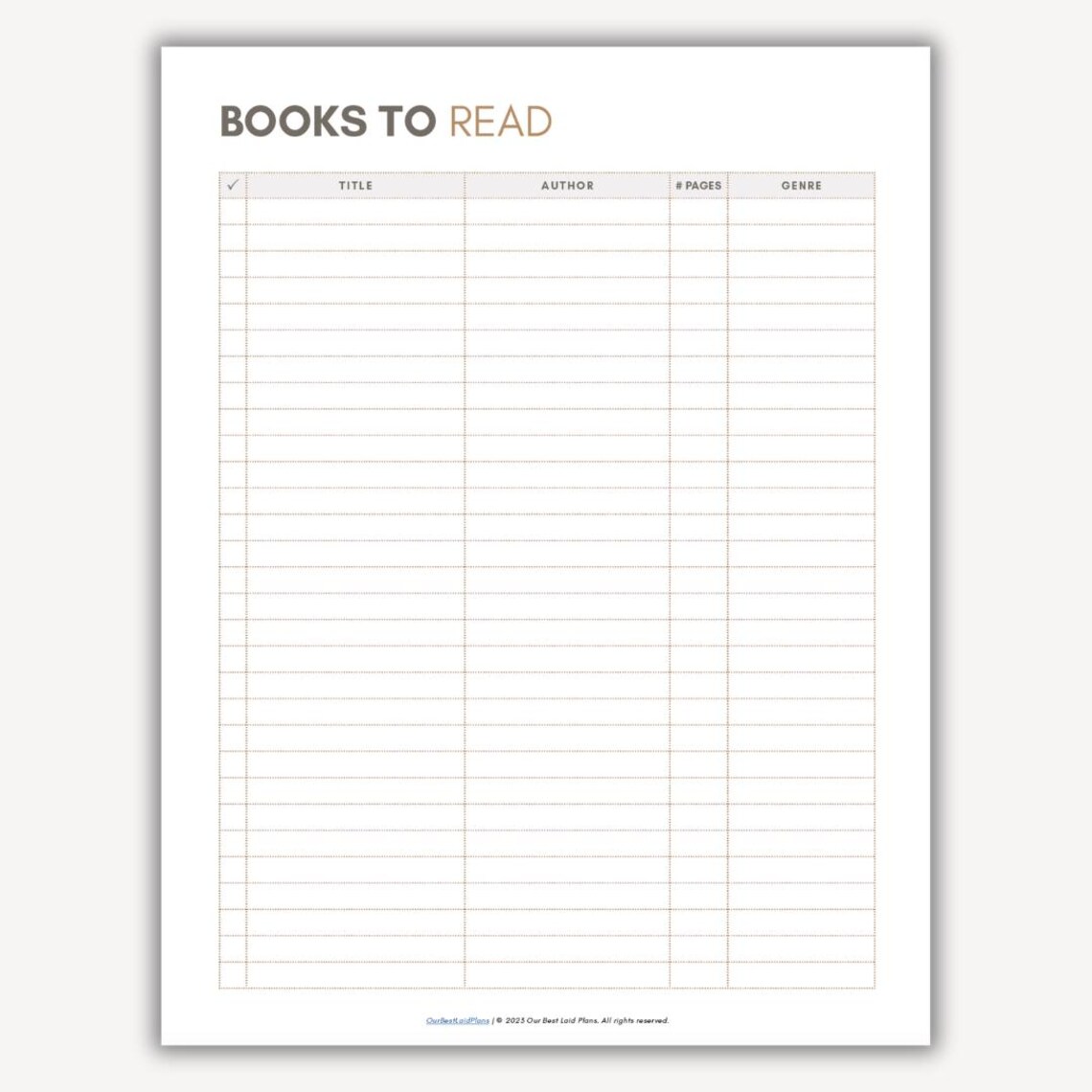 Books to Read Printable PDF, Books Recommendations, Good Books to Read ...