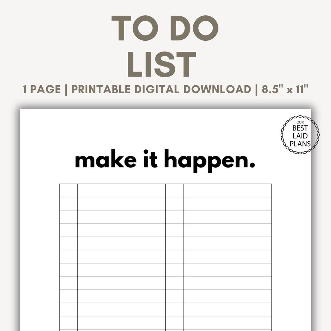 Funny to Do List Digital to Do List Printable to Do List PDF Cute to Do ...
