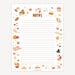 Fall Notes Notepad Page Printable PDF Cute Fall Notes Cute Notepads ...
