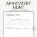 Apartment Hunt Planner Page Apartment Tracker Apt Hunting List Rental ...