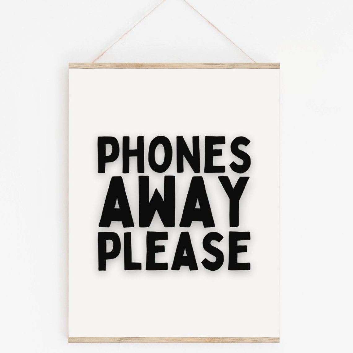 Classroom Printable Decor Phones Away Sign Classroom Rules, No Phones ...