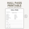 Printable Classroom Hall Passes: Customizable Canva Template - Etsy UK