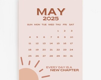 May 2025 Calendar Digital Download - Etsy
