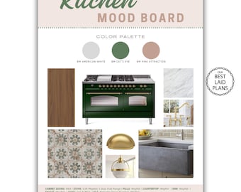 Mood Board-kitchen Design - Etsy