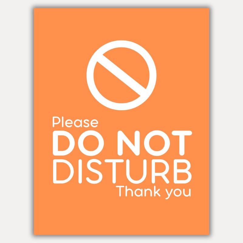 Do Not Disturb Sign - Etsy