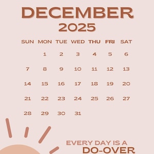 December 2025 Calendar Printable PDF December 2025 Calendar Page ...