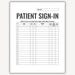 Patient Sign in Sheet Google Docs, Patient Sign in Form Printable ...