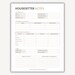 House Sitter Instructions House Sitter Checklist Printable Template ...
