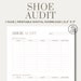 Shoe Audit Printable PDF, Shoe Inventory Planner Printable Digital ...