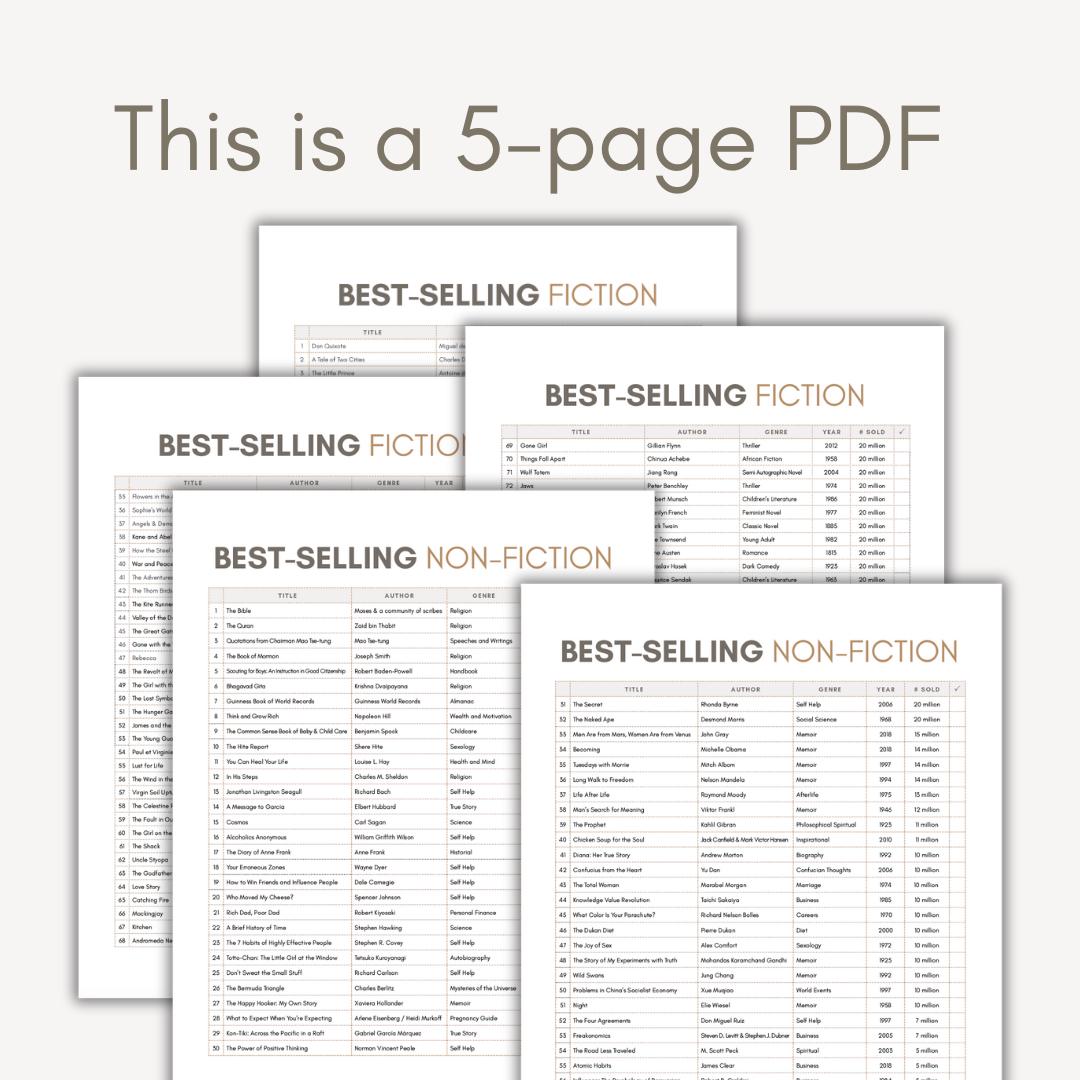 Best Selling Books of All Time, Best Seller Books Fiction, Best Selling ...