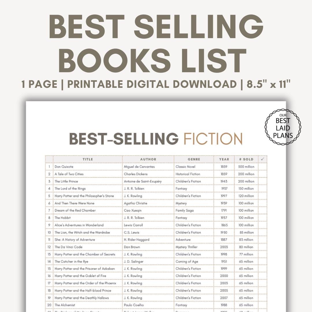 Best Selling Books of All Time, Best Seller Books Fiction, Best Selling ...