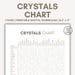 Healing Crystals Reference Chart Printable PDF, Crystals Guide ...