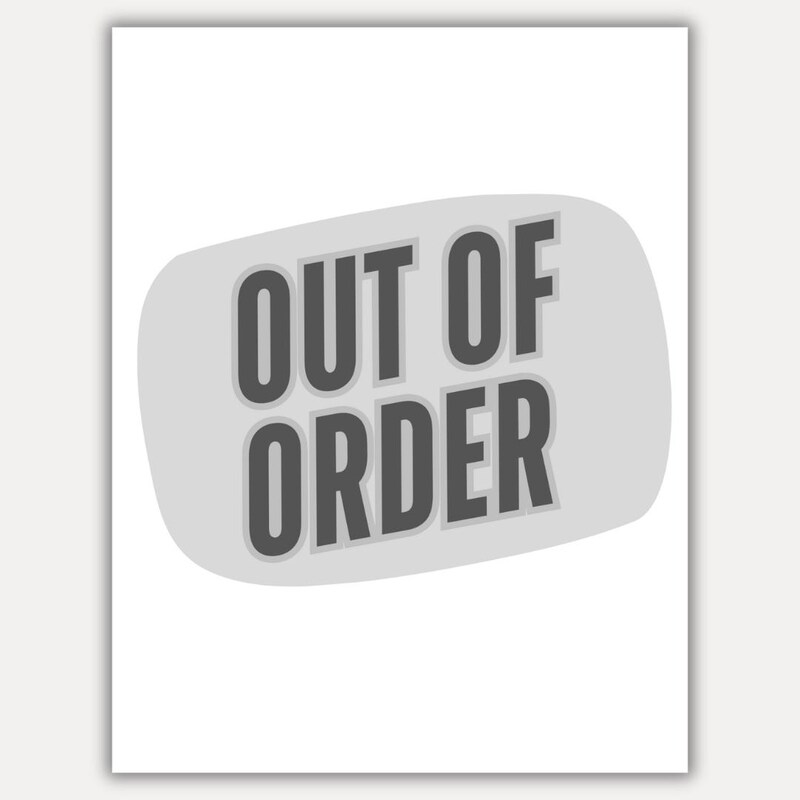 Out of Order Signs - Etsy Australia