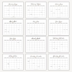 English Spanish Calendar for 2026 Printable PDF With Holidays Landscape ...