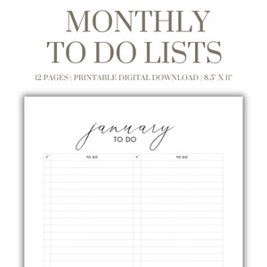 To Do List Checklist Form Template Printable to Do List Printable ...