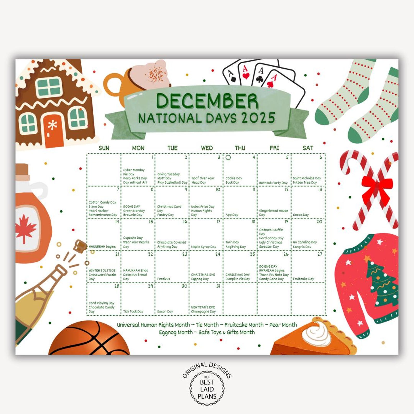 December National Days Calendar, National December Days Calendar ...