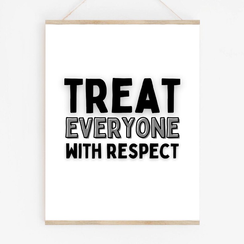 Respect in the Classroom Signs Classroom Rules School Hallway Signs ...