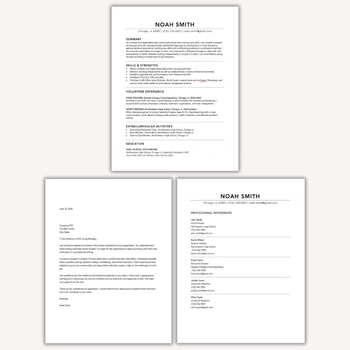 First Job Resume Template With No Work Experience Sample, No Job ...