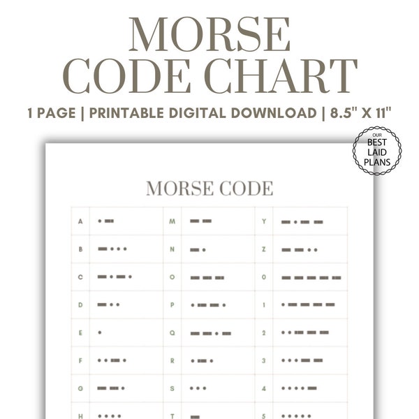 Morse Code - Etsy