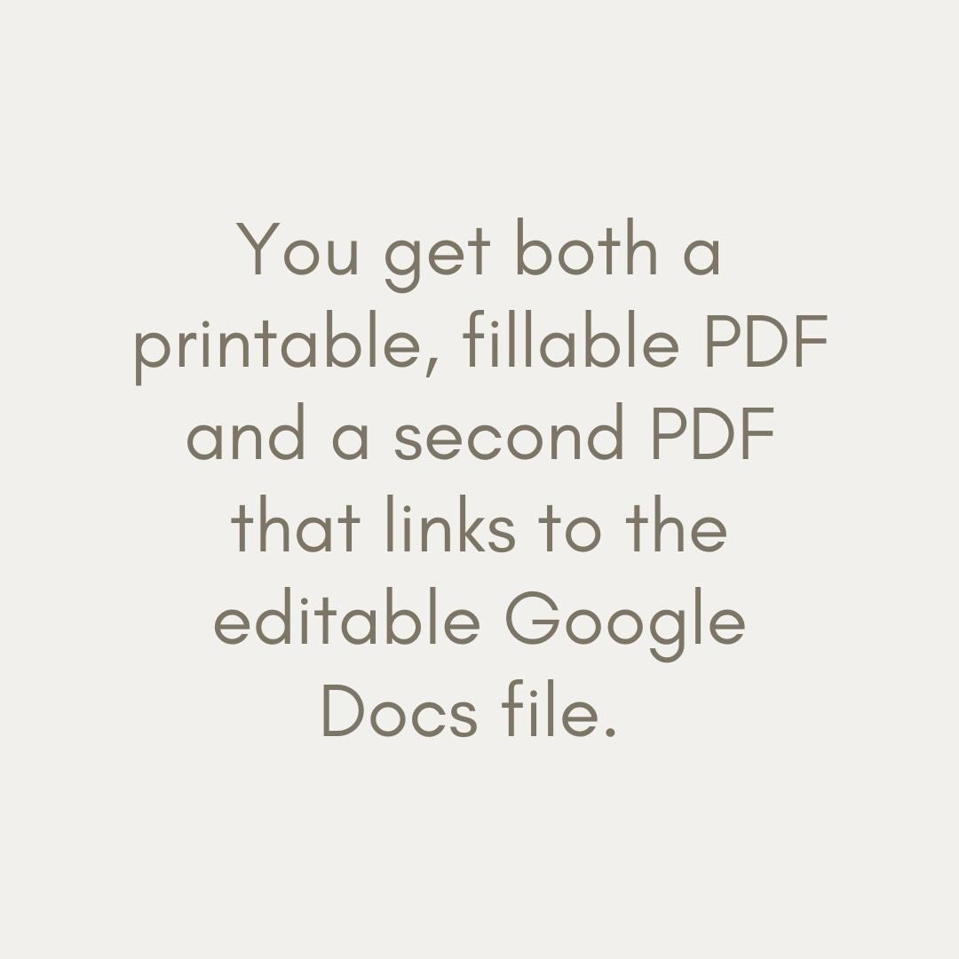 House Paint Tracker Printable PDF Google Docs Planner House Maintenance ...