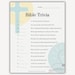 Bible Quiz Bible Trivia Questions With Answers Printable PDF Digital ...