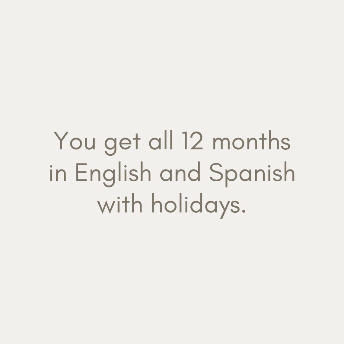 English Spanish Calendar for 2025 Printable PDF With Holidays Landscape ...