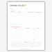 House Project Planner Printable PDF Google Sheets Editable Home Project ...
