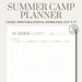 Summer Camp Planner Printable PDF, Summer Camp, Summer Planning Ideas ...