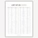List of the 50 States List of States Printable Alphabetical List of ...