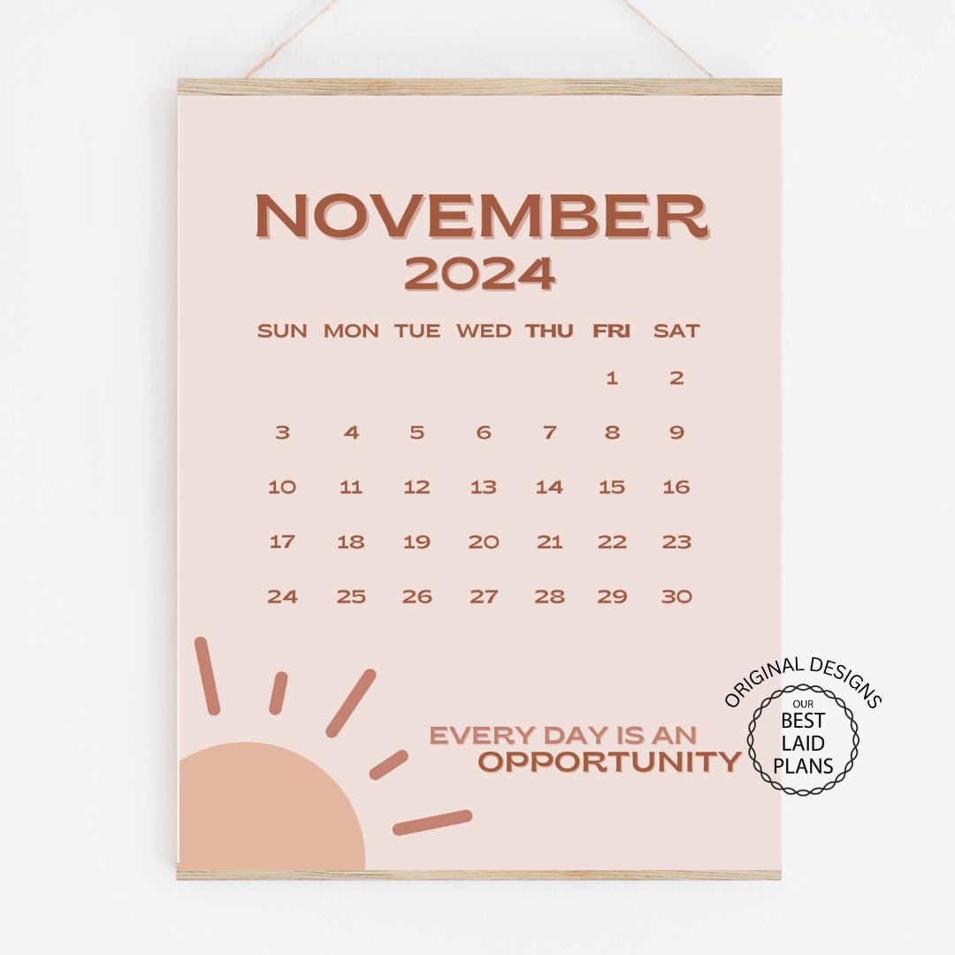 November 2024 Calendar Printable PDF November 2024 Page November 2024 ...